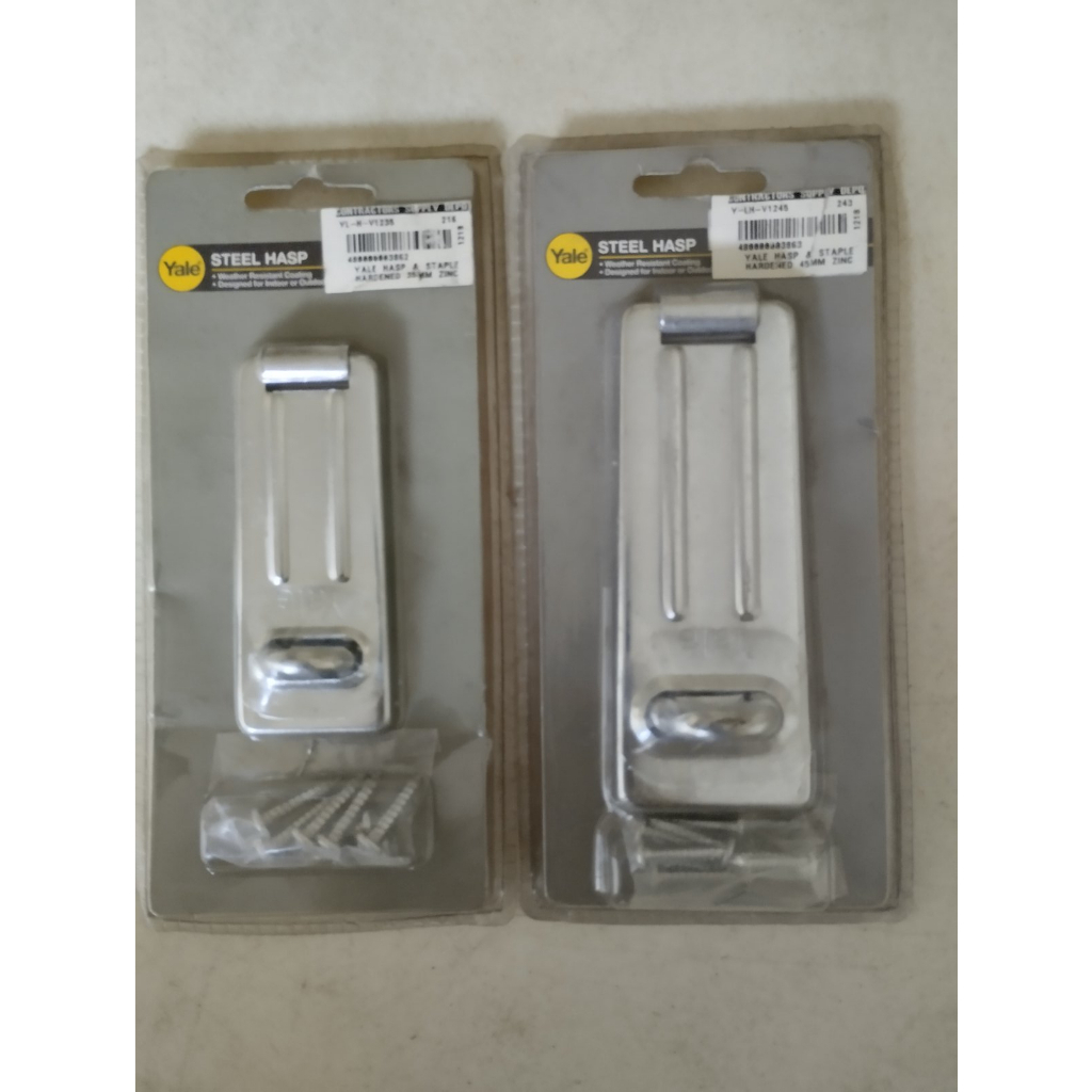 Yale Door Hasp & Staple Hardened Zinc | Shopee Philippines