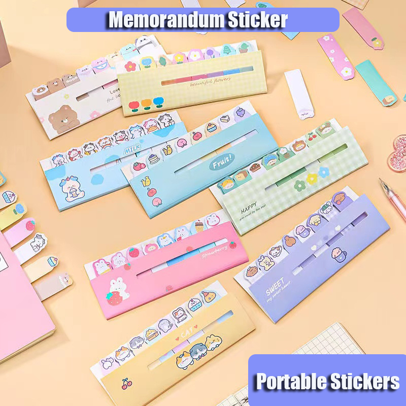120 Cartoon Stickers For Student Index Stickers Removable Cute Label ...