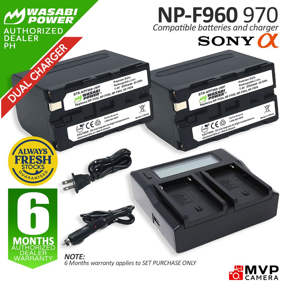 WASABI POWER NP-F960 NPF950 NP-F950 NPF960 NP-F970 NPF970 NP-F975 NPF975 970 960 L SERIES MVP ...