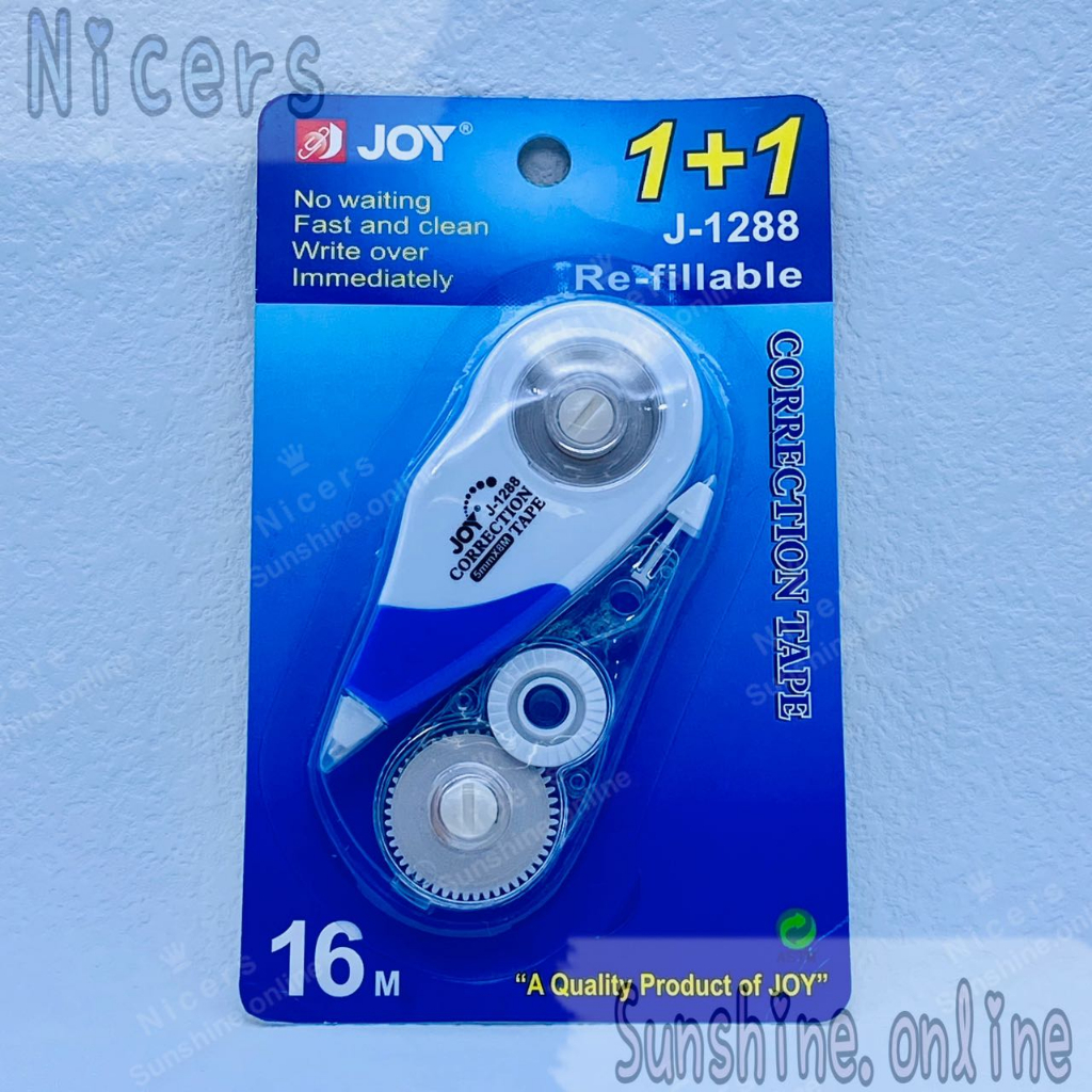 Joy Correction Tape J-1288 16M with 1pc refill (Refillable ) | Shopee ...