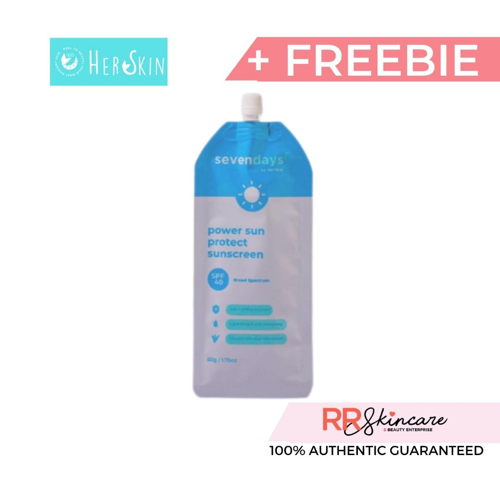 Sevendays Power Sun Protect Sunscreen 50g Sachet Herskin | Shopee ...