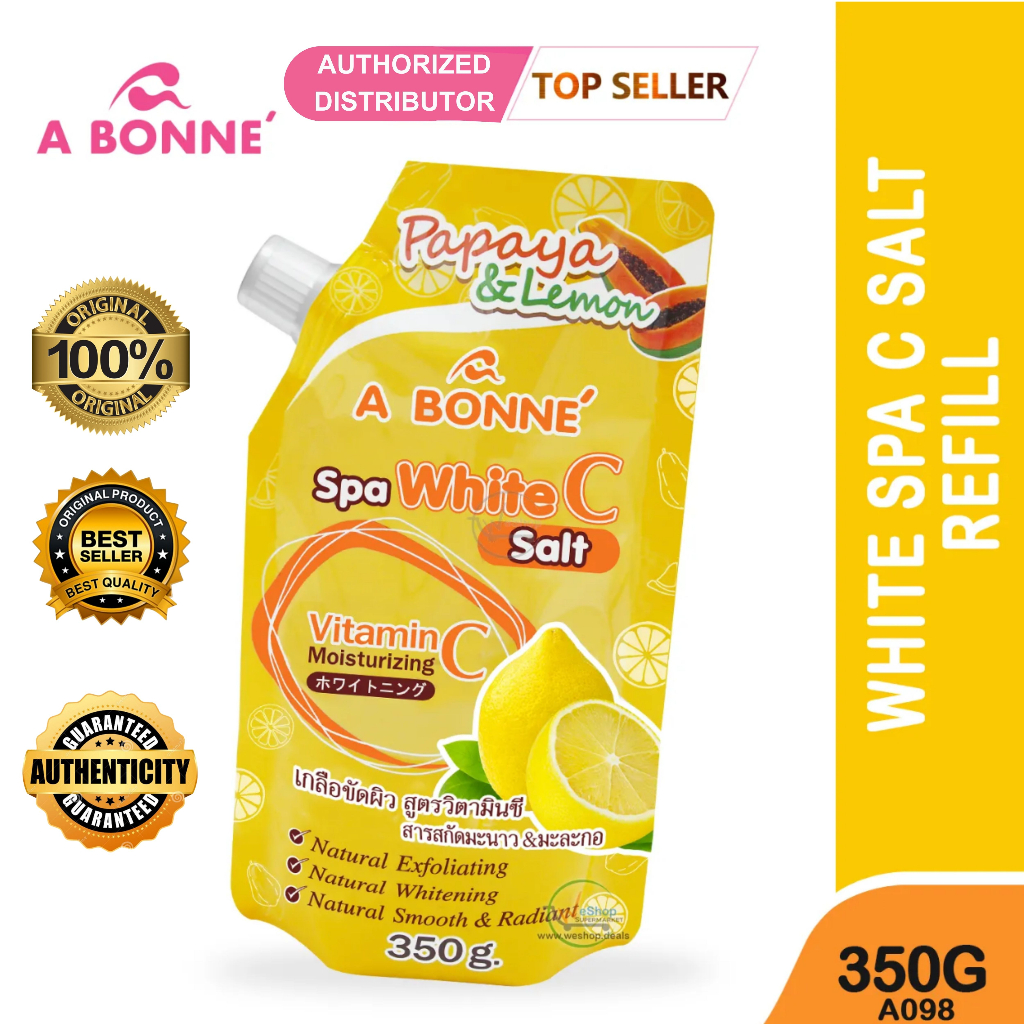 Abonne White Spa C Salt Papaya & Lemon 350g ( A098 ) | Shopee Philippines