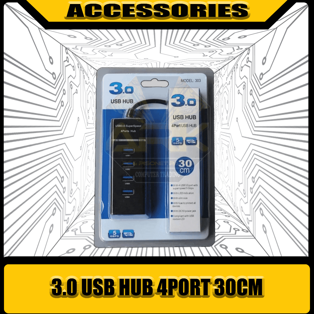3.0 USB HUB 4Port (30cm) | Shopee Philippines