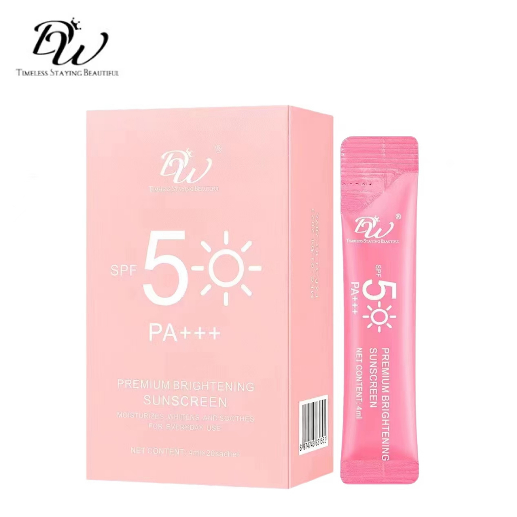 DW SPF50 PA+++ Brightening Suncream sunscreen 4ml*20pcs | Shopee ...