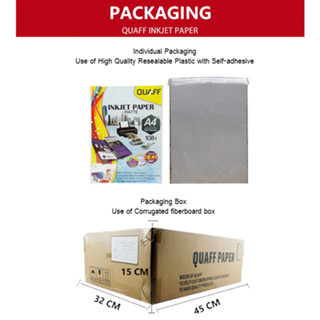 QUAFF Inkjet Paper 108Gsm A4 Matte for Flyers & Photo Insert Button ...