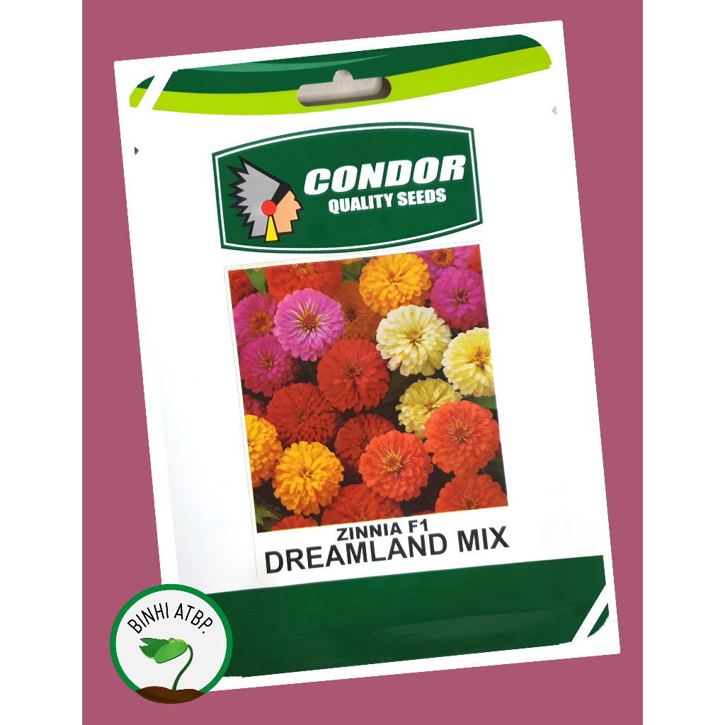 Condor Zinnia Dreamland Mix F1 Flower Seeds (25 Seed Pack) | Shopee ...
