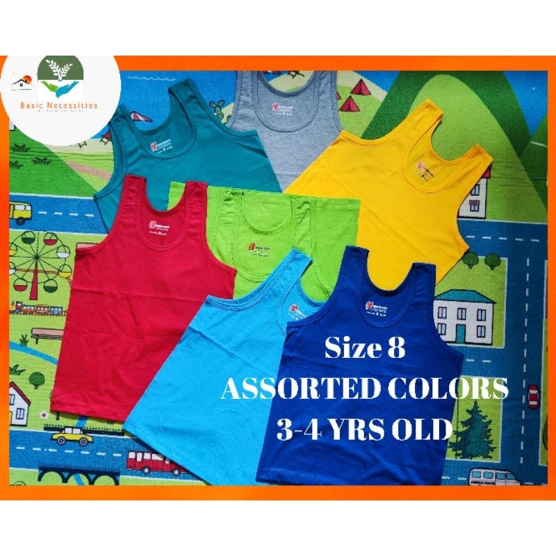 Kentucky Cotton Colored Sando 2-14 years old | Shopee Philippines