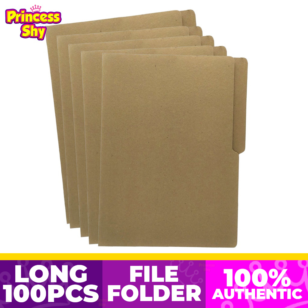 Kraft File Folder 18 pts Thick Long Legal Size - pack of 100 | Shopee ...