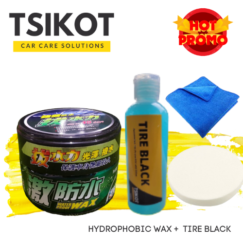 Botny Hydrophobic Wax with FREE Tire Black 100mL | For Car and ...