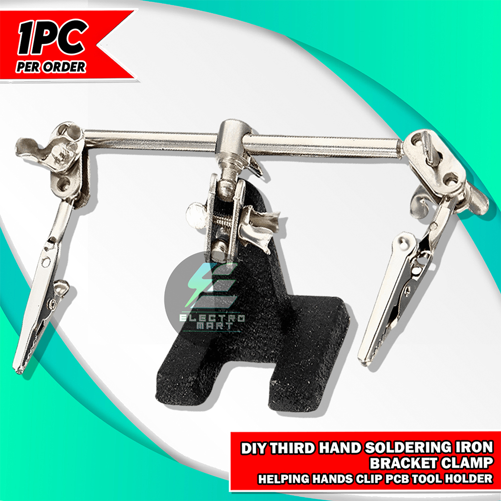 ⚡DIY Third Hand Soldering Iron Bracket Clamp Helping Hands Clip PCB ...