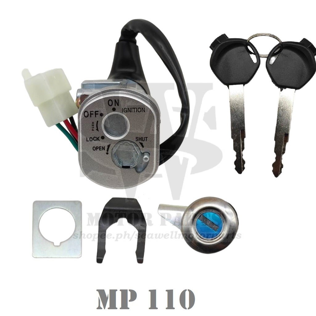 IGNITION/MAIN SWITCH SET WITH KEYS FOR MP110 WAVE125 XRM110 XRM125 ...
