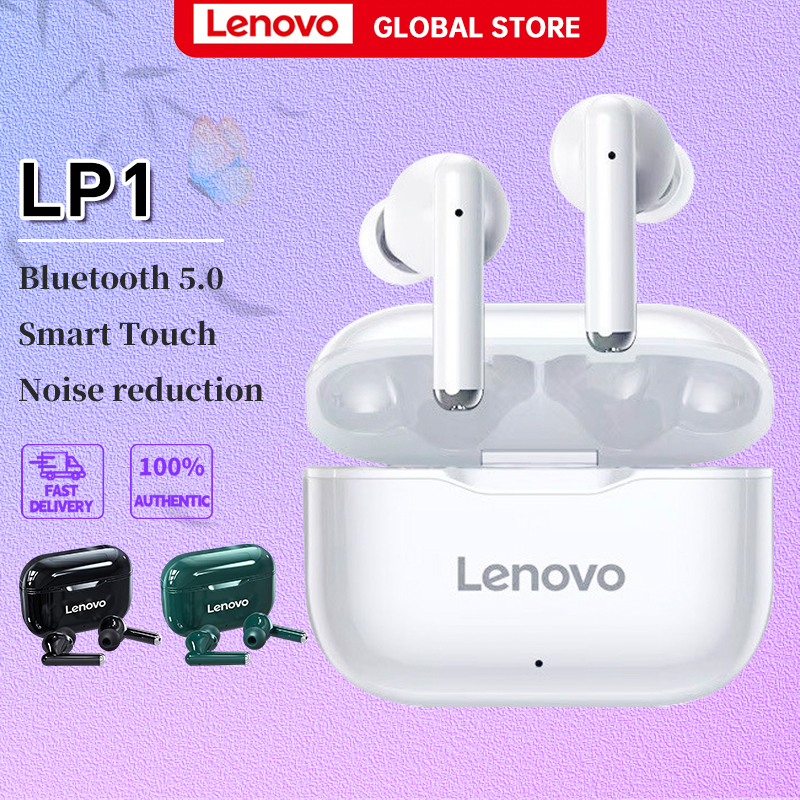 Lenovo Lp1 Tws Bluetooth V5.0 Earphones 3d Stereo Sports Wireless Headset With Dual Microphone ...