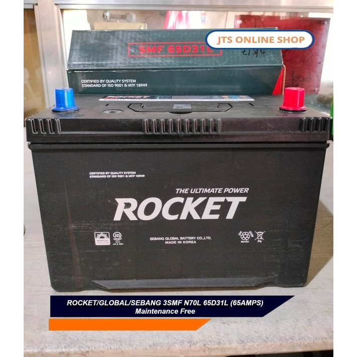 ROCKET/GLOBAL/SEBANG 3SMF N70L 65D31L (65AMPS) Maintenance Free ...
