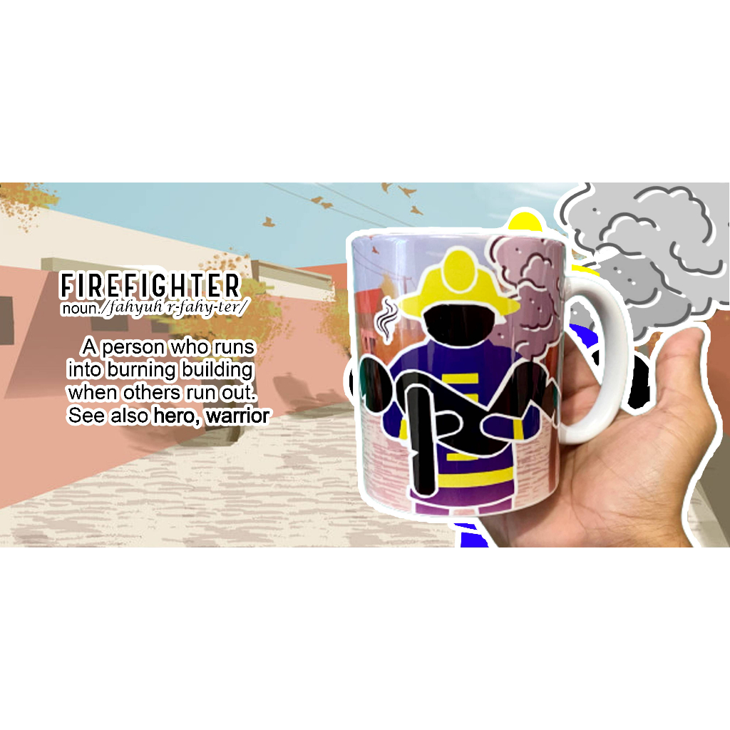 BFP inspired mug (ems, fire fighting, rescue) | Shopee Philippines
