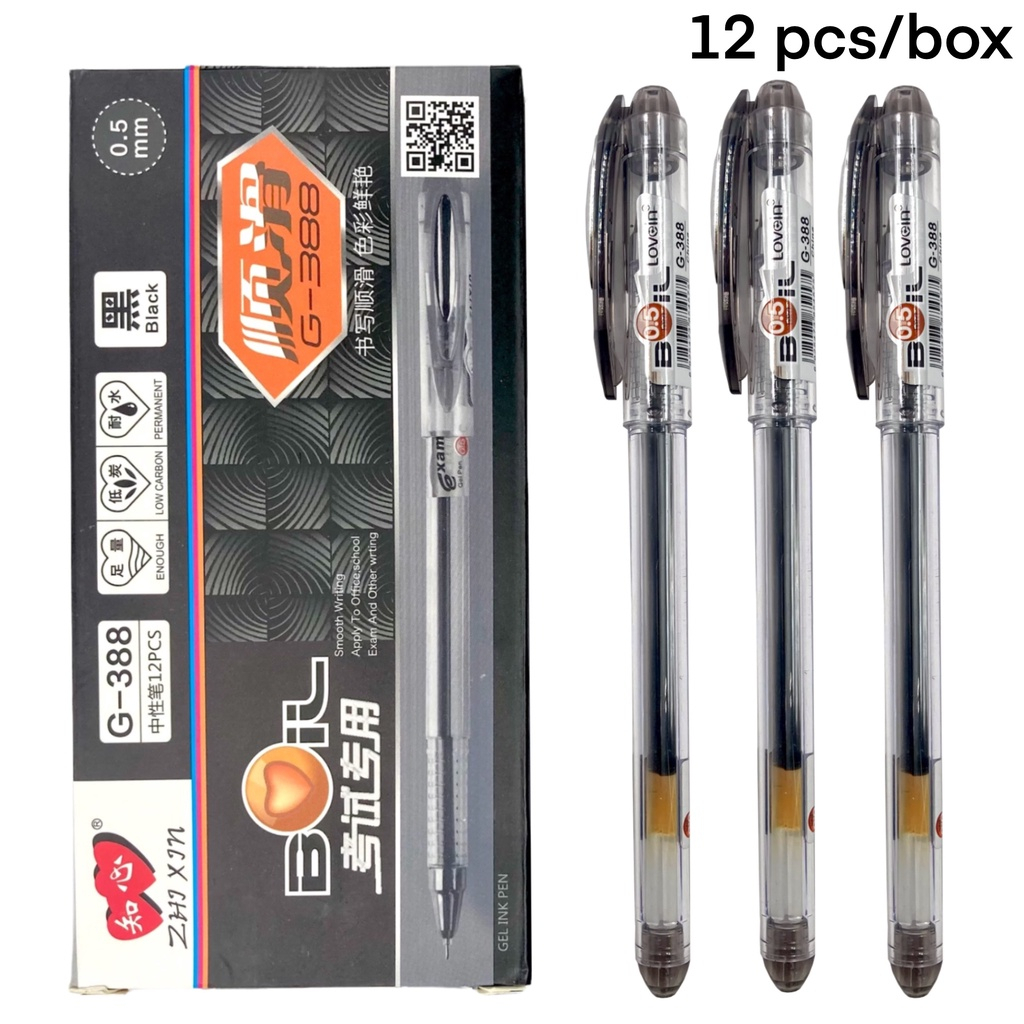 12pcs/box YOUMEI 0.5MM G-388 GEL SIGN PEN FOR OFFICE DOCUMENTS Student School Office Supplies ...