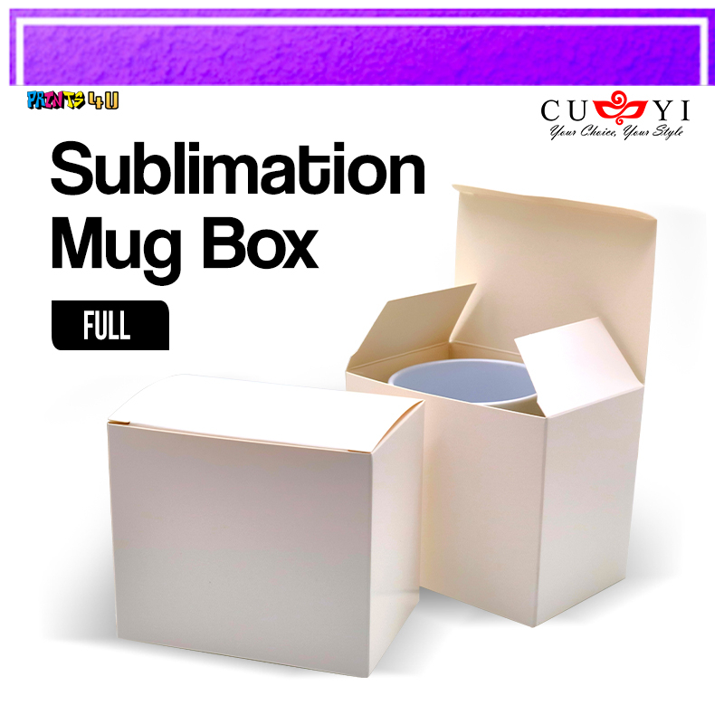 Cuyi Sublimation Printable Mug Box White 50pcs | Shopee Philippines