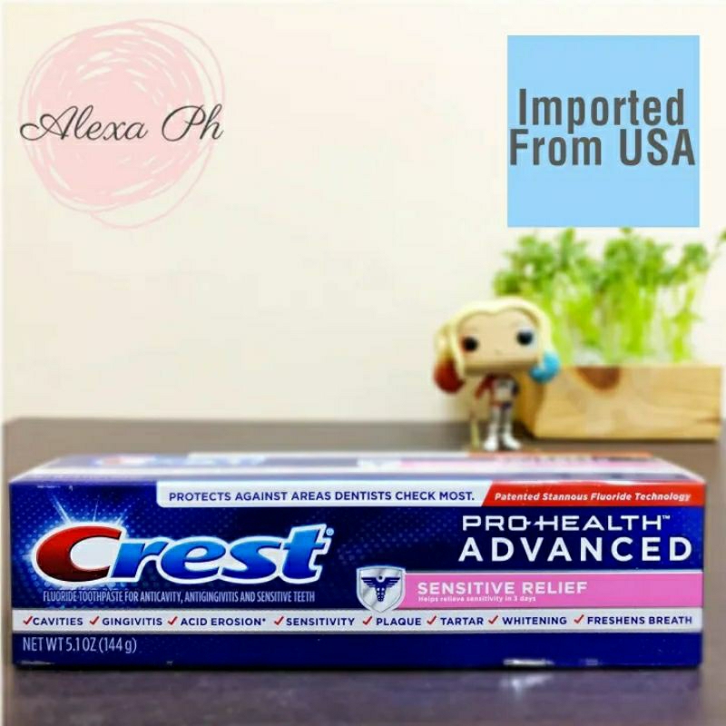 Crest Prohealth Advanced, Sensitive Relief Toothpaste (144 g) | Shopee ...