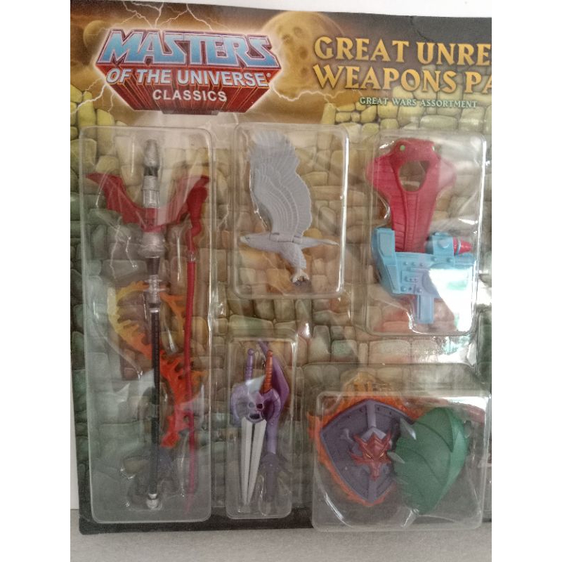 Mattel MASTERS OF THE UNIVERSE CLASSICS "GREAT UNREST WEAPONS PAK ...