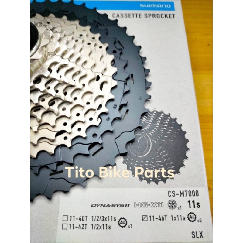 SHIMANO SLX M7000 GRAVEL MTB 11-42T / 11-46T 11 SPEED COGS CASSETTE ...