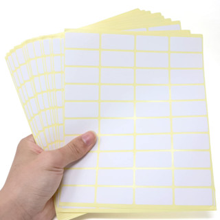 15 Sheets Blank Sticker Labels White Price Sticker Small Adhesive Label ...