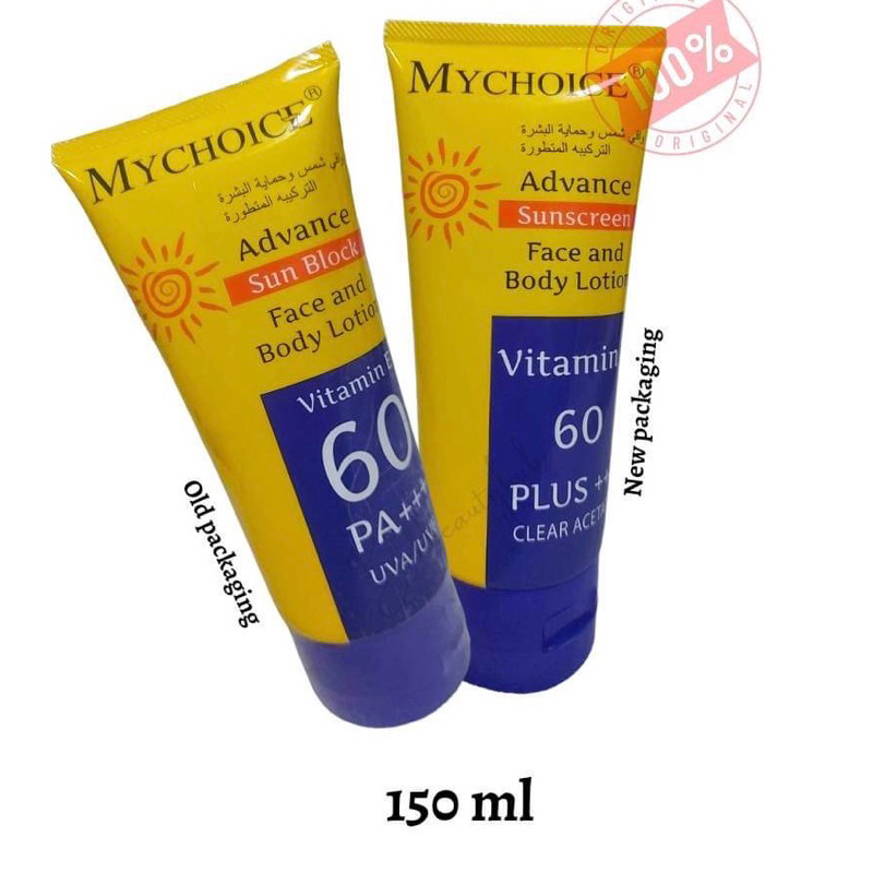 My Choice Advance SUNSCREEN Face and Body Lotion 150ml | Shopee Philippines