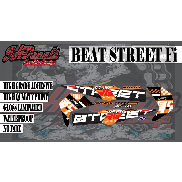 Honda Beat Street V2 Decals Set | Shopee Philippines
