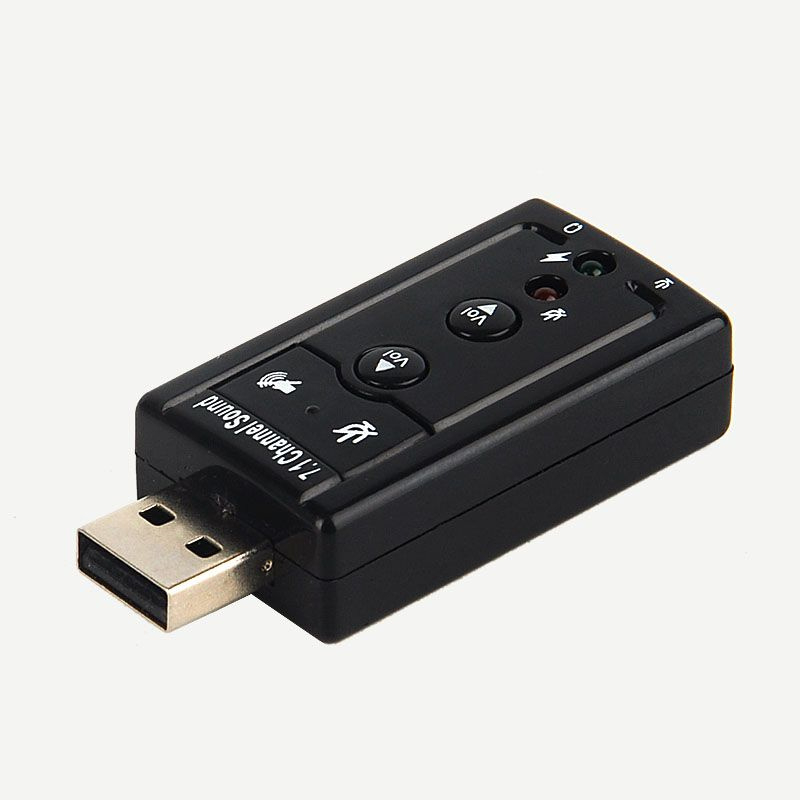 BT450 Hot Deals USB 2.0 3D Virtual 12Mbps External 7.1 Channel Audio Sound Card Adapter DH ...