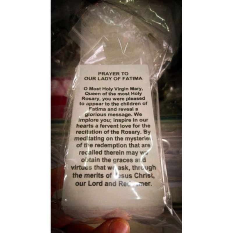 Our Lady of Fatima Stampita - Holy Cards | Shopee Philippines