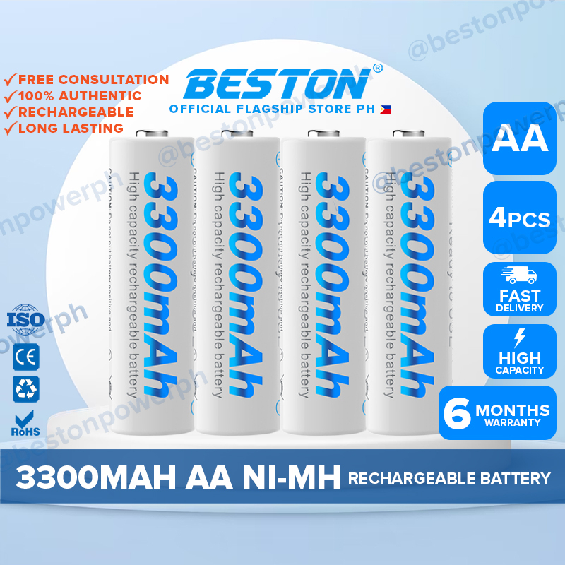 Beston 1200mAh 1300mAh Rechargeable Battery NiMH AA AAA High Capacity ...
