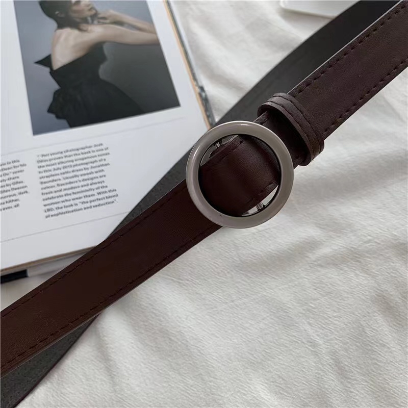 Toras Belt Korean Fashion Women Belts Leather Metal Buckle Waist Belts ...