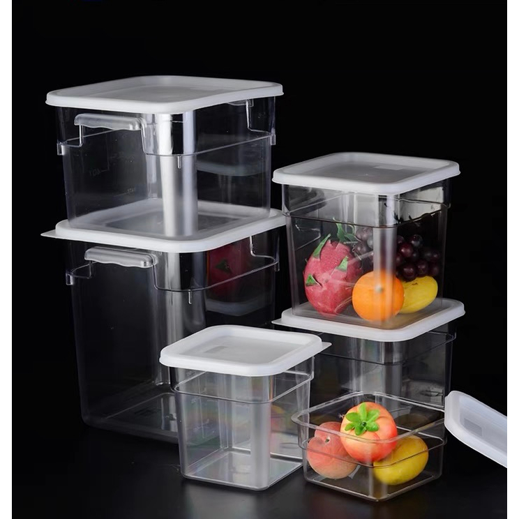 PC Square Food Storage container organizer Plastic Kitchen Refrigerator ...