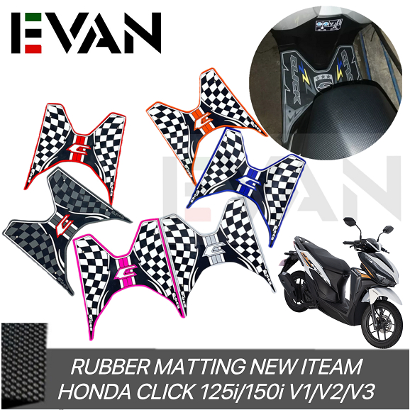 Rubber Matting For Honda Click 125i/150i Universal v1/v2/v3 /Game ...