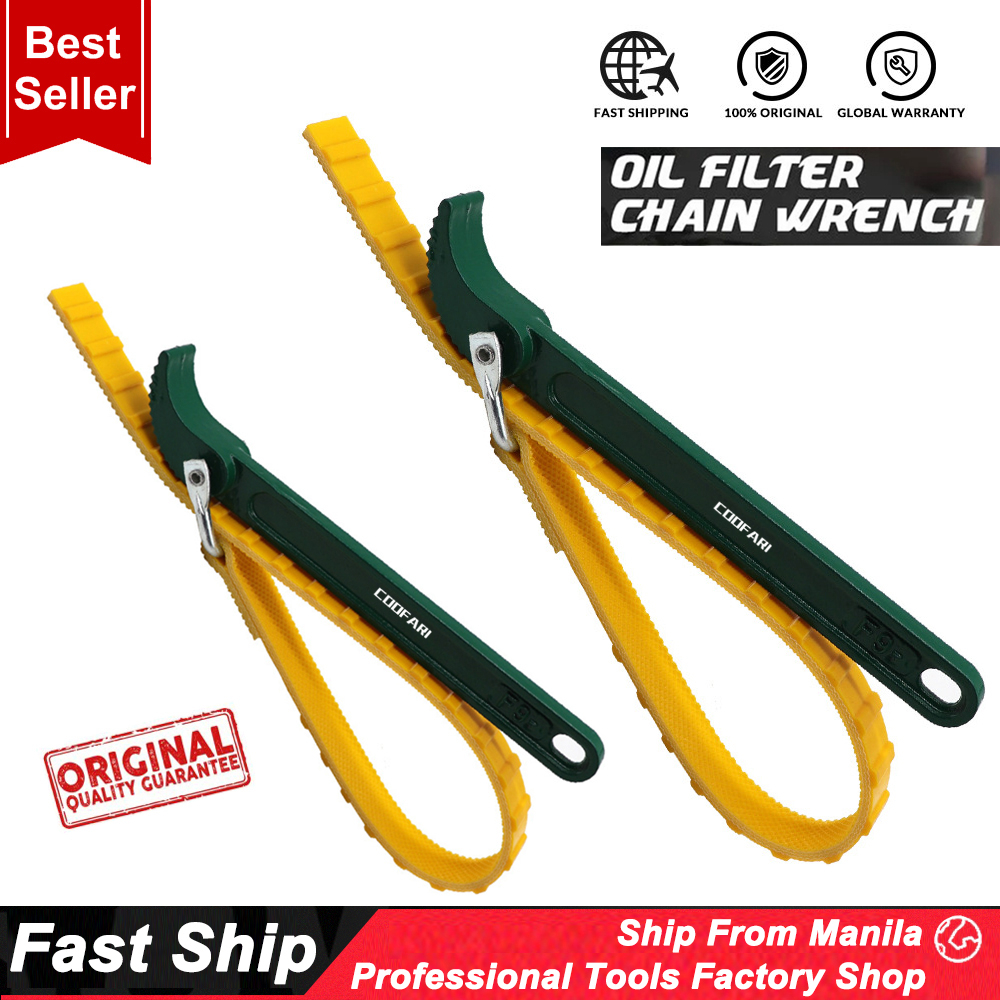 COOFARI 9 inch 12 inch Belt Type Oil Filter Wrench | Shopee Philippines