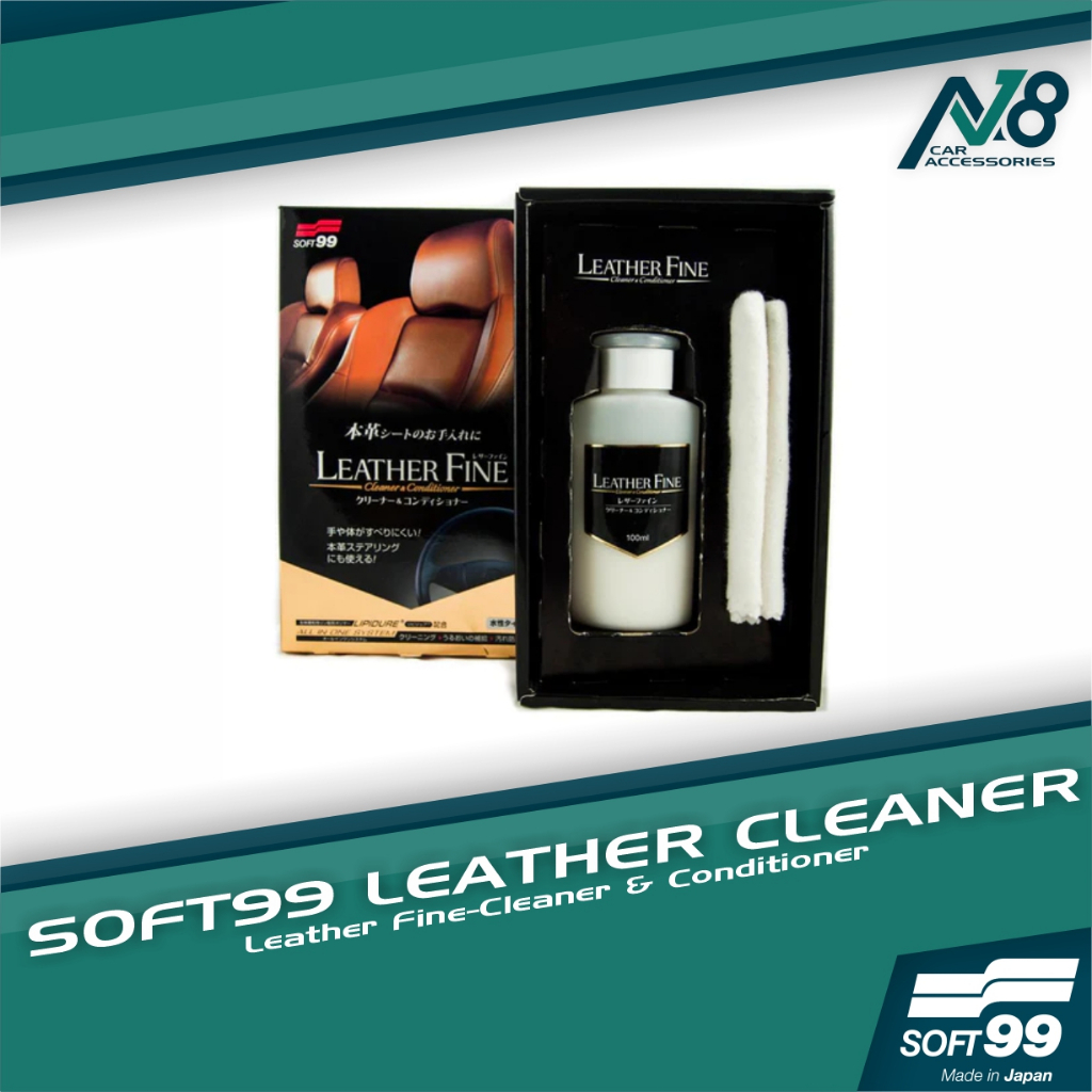 SOFT99 Leather Fine-Cleaner & Conditioner 100ml Genuine | Shopee ...