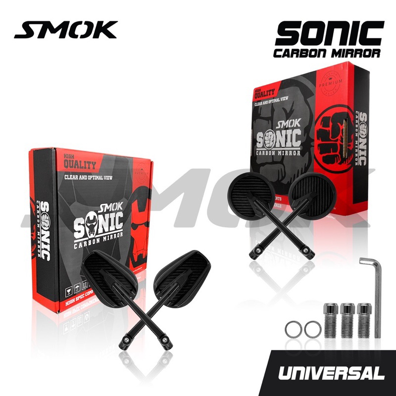 SMOK Sonic Carbon Mirror Universal Side Mirror / Diamond / Round Side ...