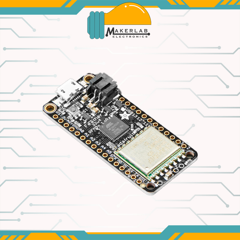 Adafruit Feather 32u4 RFM95 LoRa Radio- 868 or 915 MHz - RadioFruit ...