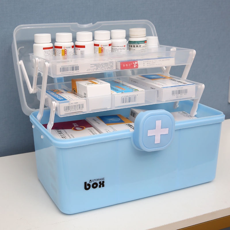 【PHReady Stock】First Aid Kit Storage Box Plastic Family First aid box ...