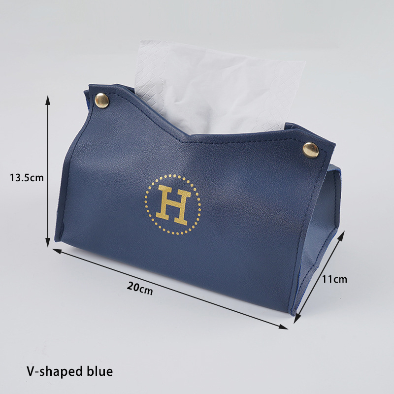 Portable PU Leather paper towel tissue Box Home Office Car Bed/Bath ...