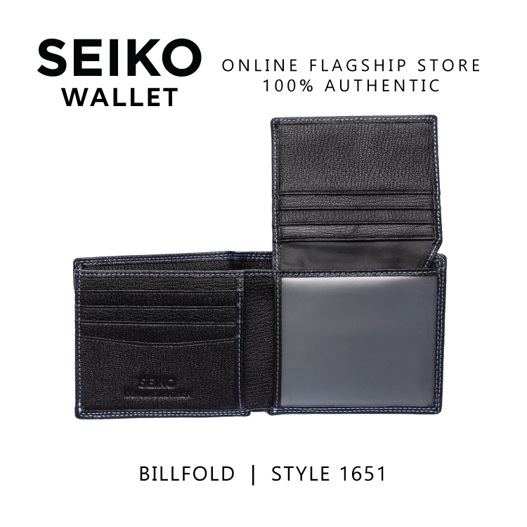 Seiko Wallet Genuine Leather Billfold (With RFID Blocker and Leather ...