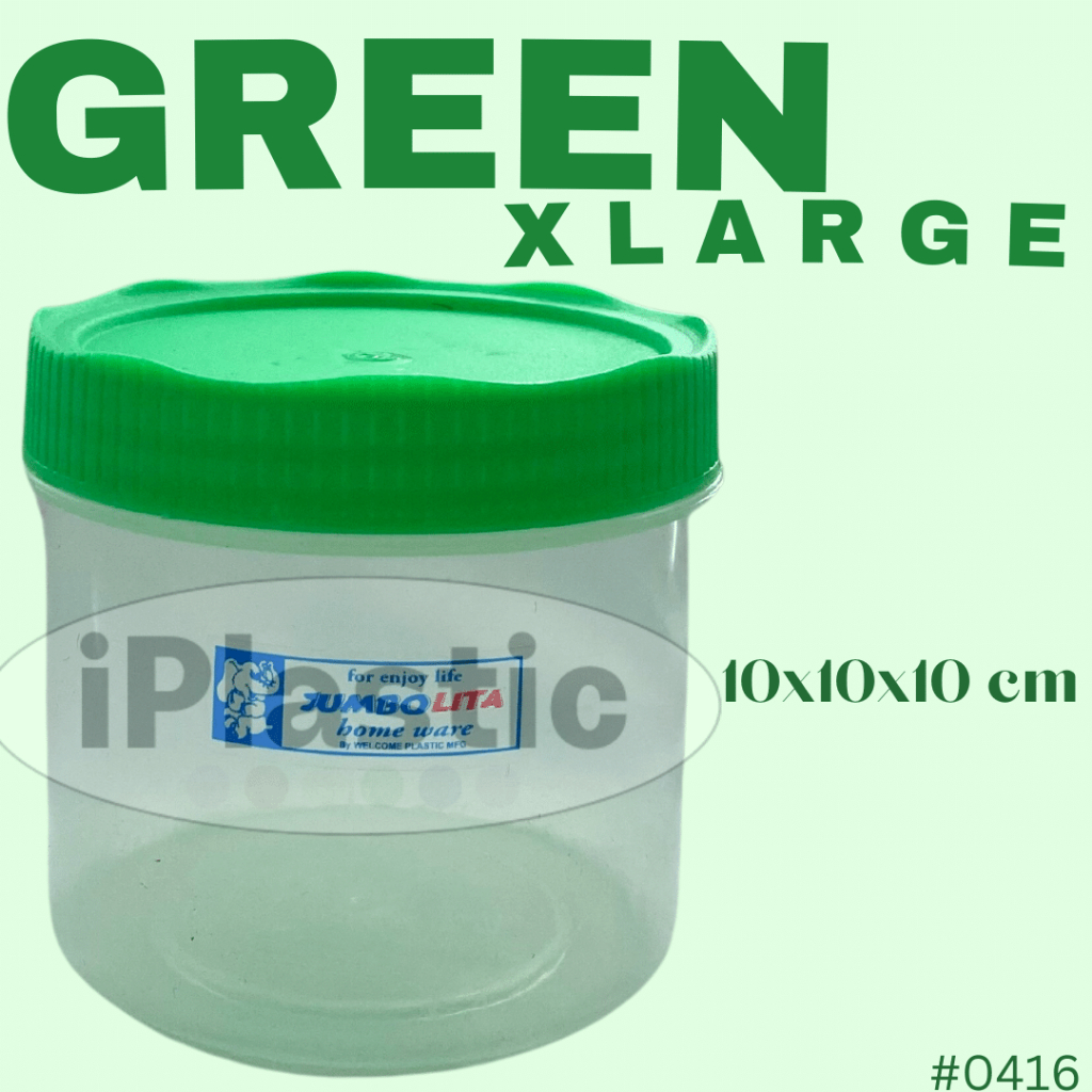 iPlastic. Plastic cannister container jar with cap food container extra ...