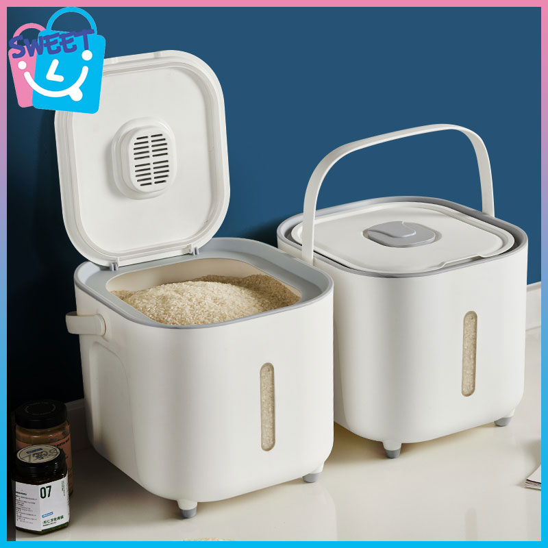 5KG-20KG Rice Dispenser and Storage with measuring cup sealed grain ...