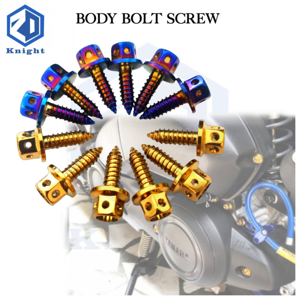 Knight Motorcycle 1Pc Body Bolt Flower Type 5x15/5x16 | Shopee Philippines
