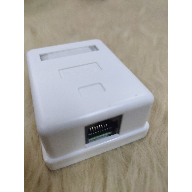 Cat5e Modular Box Surface Mount Single Port | Shopee Philippines