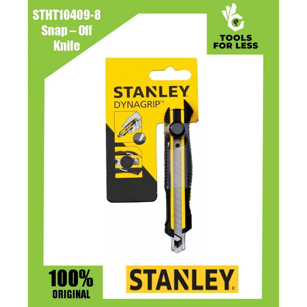 Stanley Dynagrip Snap-Off Blade Knife 9mm model: STHT10409-8 | Shopee ...