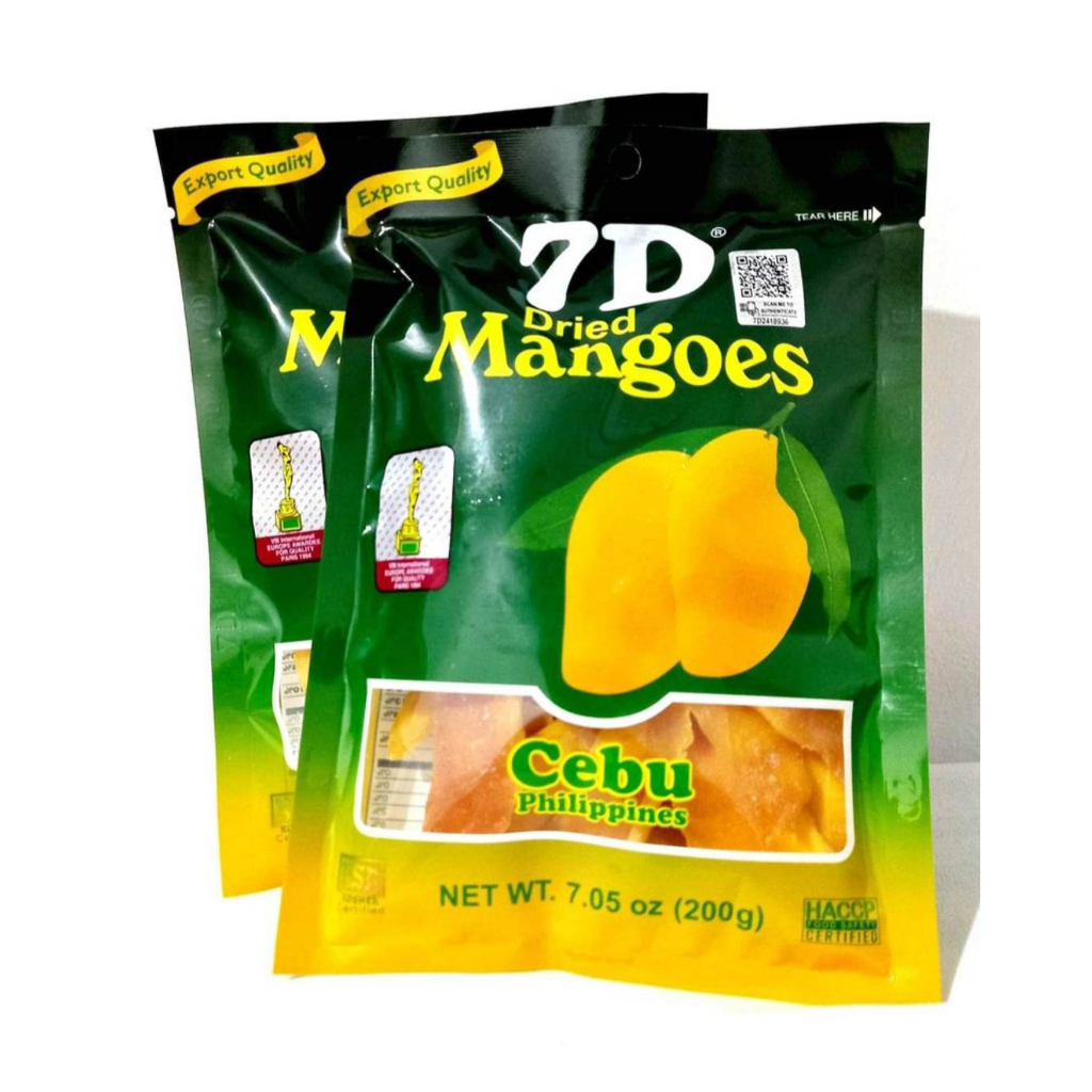 7D Dried Mangoes 200 grams/100 grams per pack | Shopee Philippines