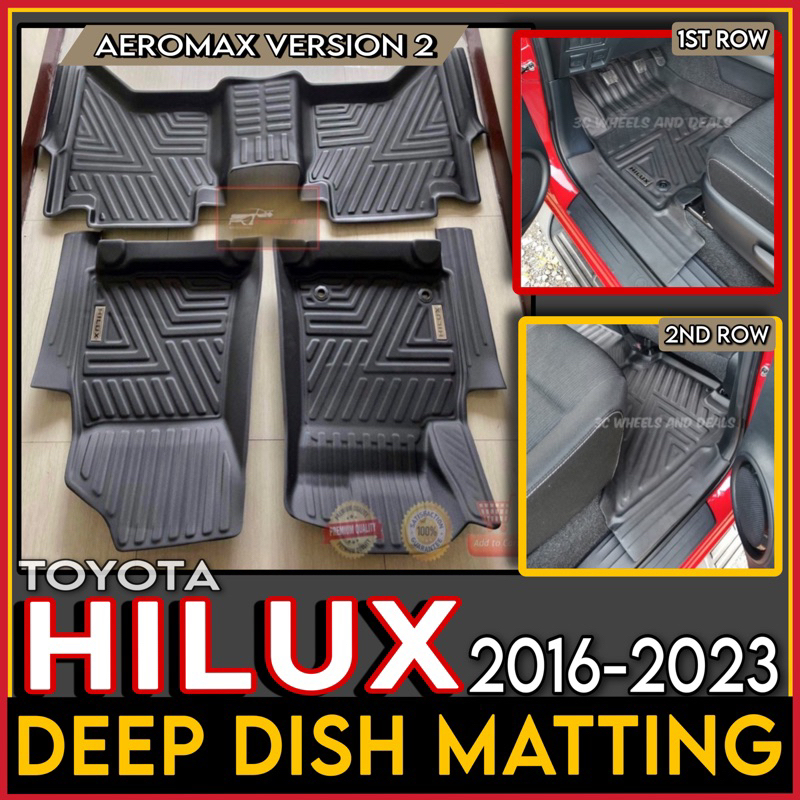 TOYOTA HILUX REVO /CONQUEST 2016-2023 AEROMAX VERSION 2 PREMIUM DEEP ...