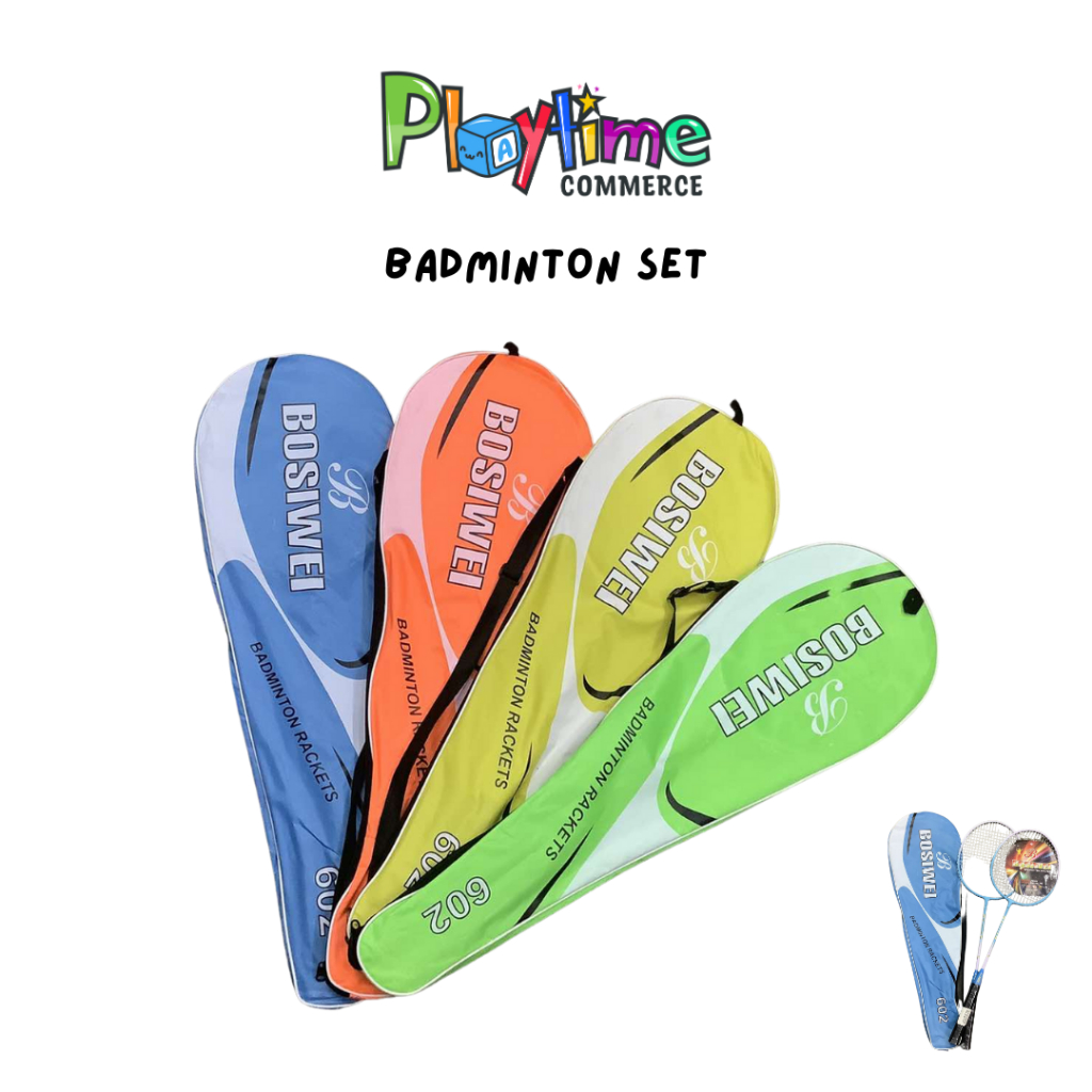 Badminton Racket Set Sports Toys Outdoor Fun Summer Toy | Shopee ...