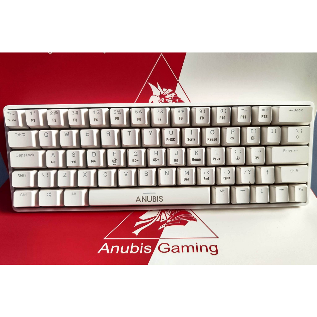 RGB Hotswappable Mechanical Keyboard 64 Keys Backlit Switch Gaming Keyboard AG64 by Anubis ...