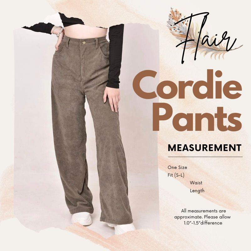 Cordie Pants — Straight Leg Corduroy Pants | FLAIR CLOTHING | Shopee ...
