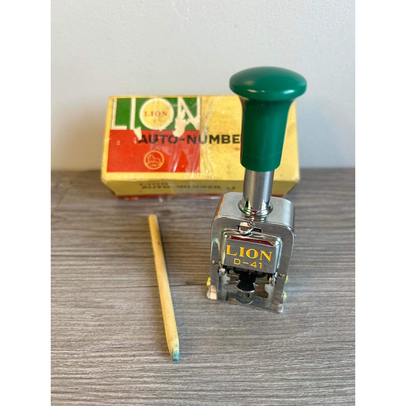 LION Auto Number Stamp Model D-41 Vintage Rare Collectible in Original ...